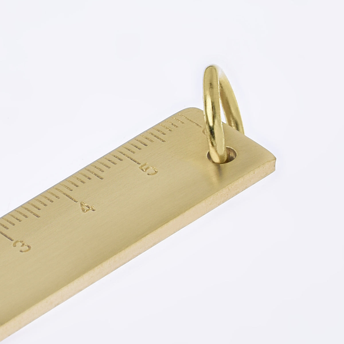9/16"*2 1/2" Brass Mini Ruler key chain ruler metal ruler Brass Ruler ...