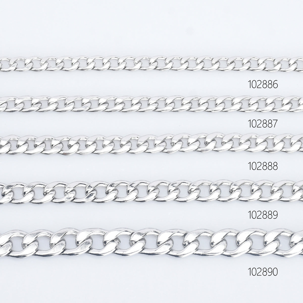 20"/24"/28" Titanium steel chain 5/6/7/8/10mm width Stainless Steel ch ...