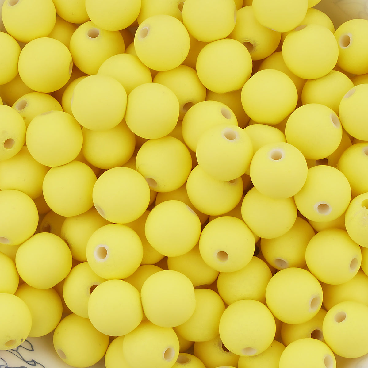 10mm Acrylic Round Beads,Frosted Sray Paint Round Acrylic Balls - Gumb ...