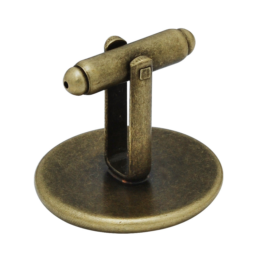 20mm Round Bezel Cufflink Blank Base,Antique Bronze Cufflink Setting,M ...